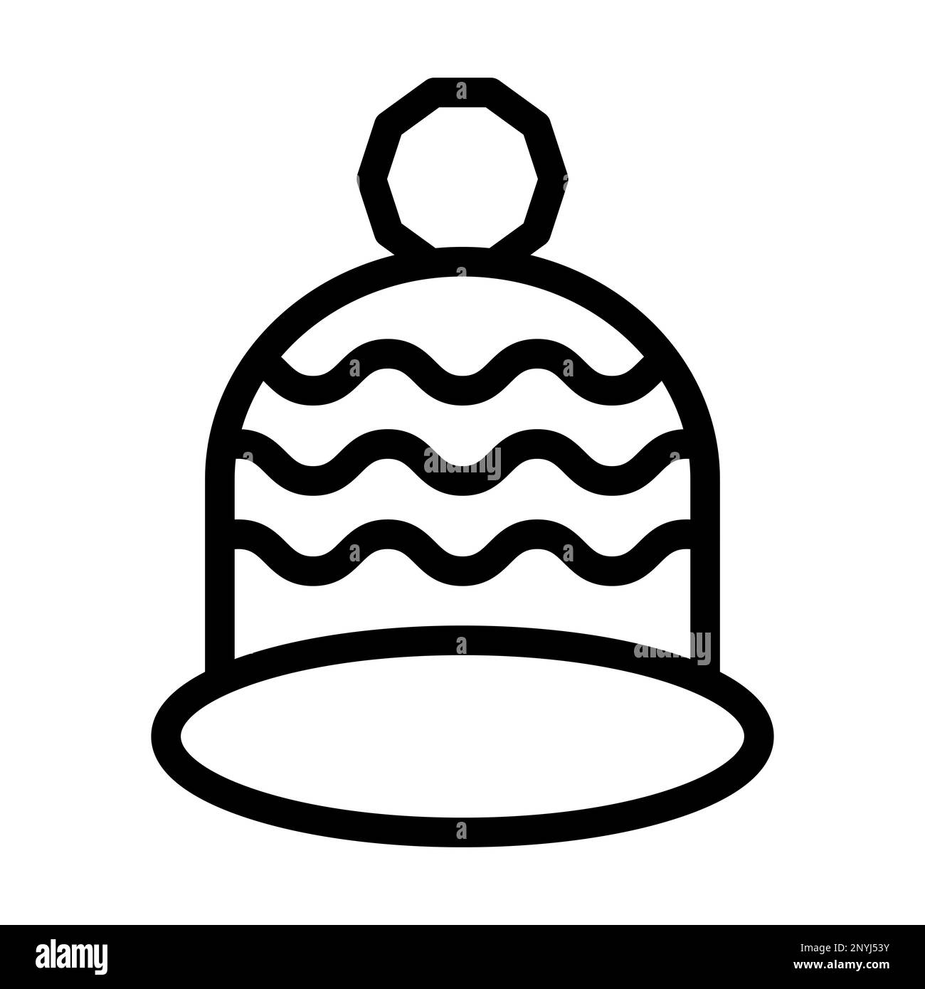 Tree winter line icon Black and White Stock Photos & Images - Alamy