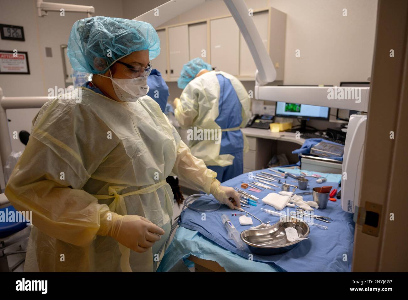 A periodontal surgery team, 355th Operational Medical Readiness ...