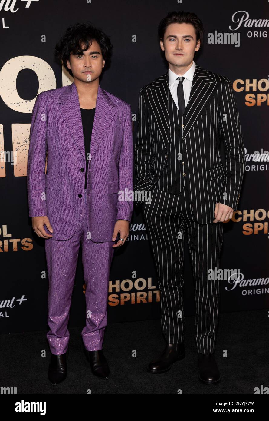 Spencer MacPherson and Kristian Flores attend the arrivals of Paramount ...