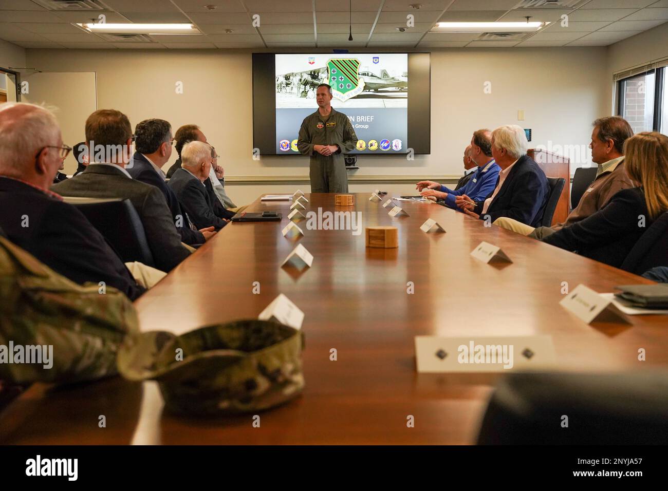 U.S. Air Force Col. William Creeden, 1st Fighter Wing, commander ...