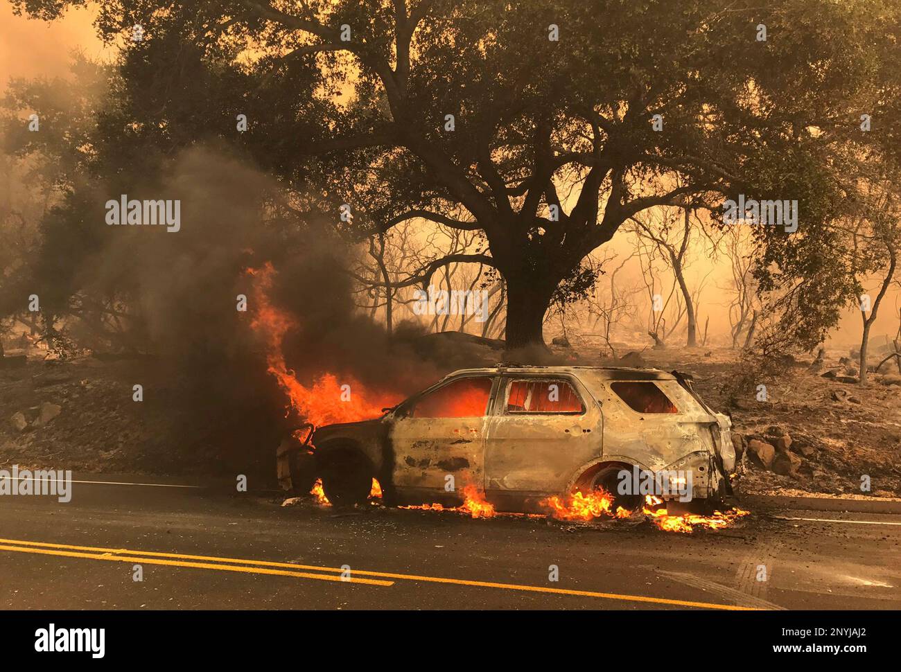This Saturday, July 8, 2017, photo released by the Santa Barbara County ...