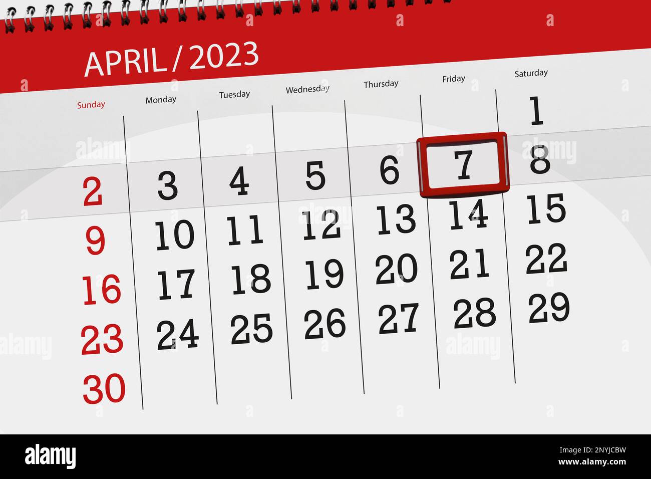 Calendar 2023, deadline, day, month, page, organizer, date, april ...