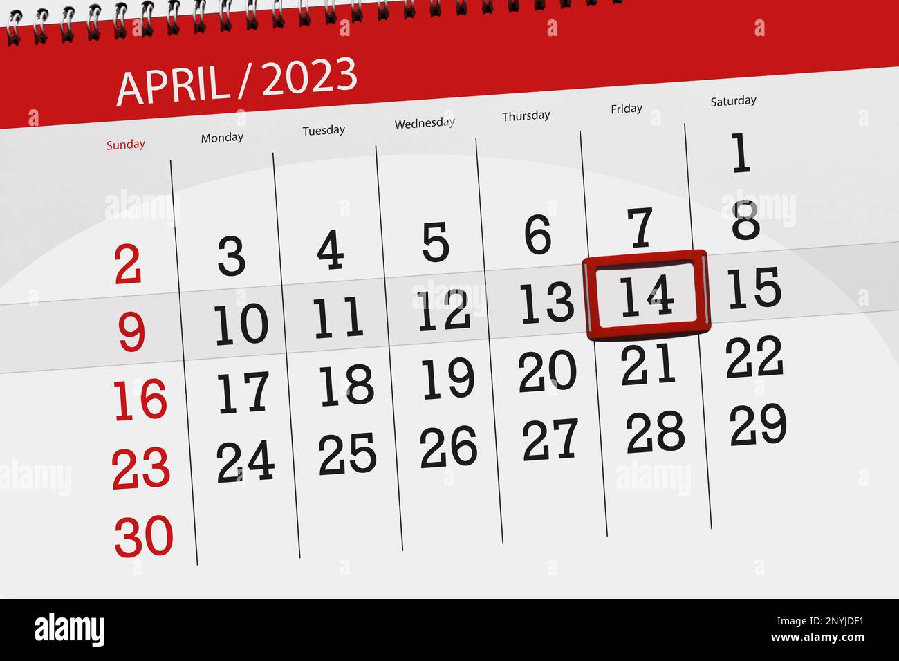 Calendar 2023, deadline, day, month, page, organizer, date, april ...