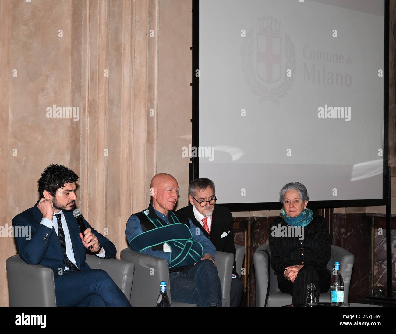 Milan, . 02nd Mar, 2023. Milan, Italy Sebastiao Salgado receives the ...
