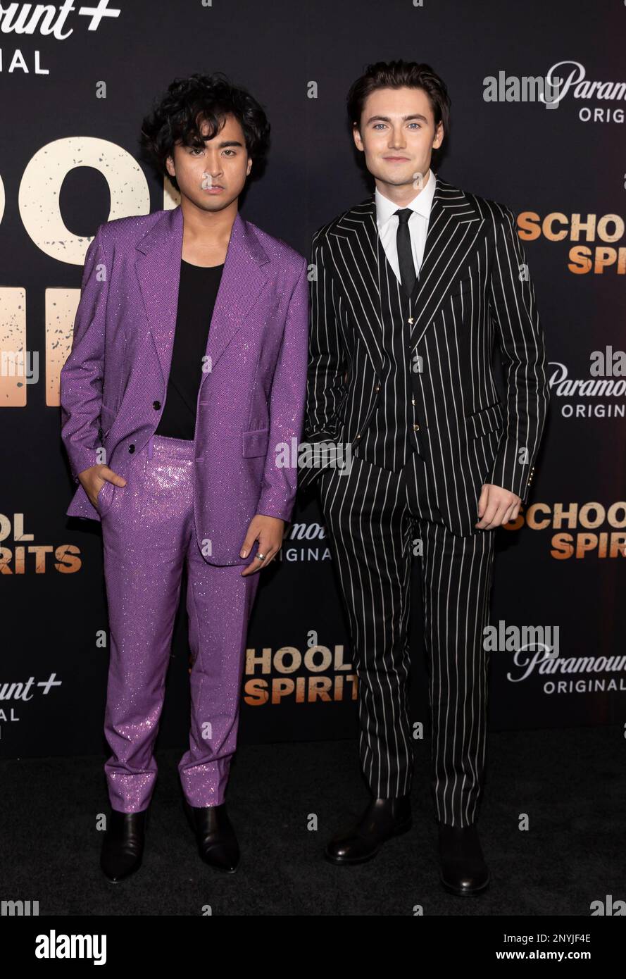 Spencer MacPherson and Kristian Flores attend the arrivals of Paramount ...