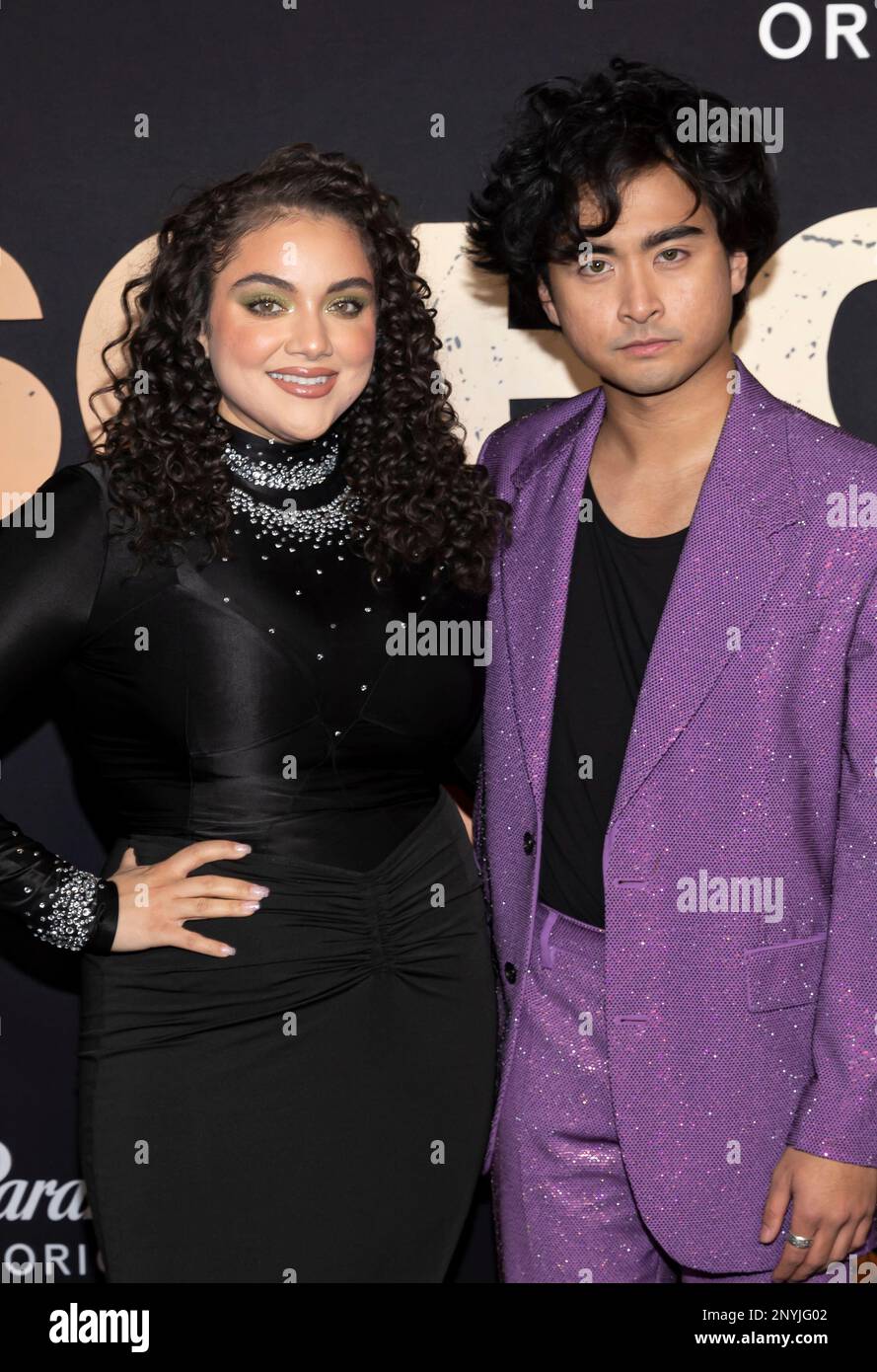 Kiara Pichardo and Kristian Flores attend the arrivals of Paramount ...