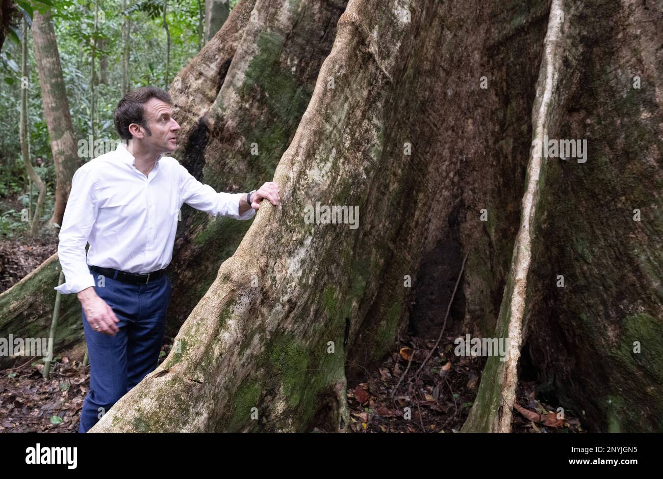 Libreville, Gabon. 02nd Mar, 2023. French President Emmanuel Macron ...