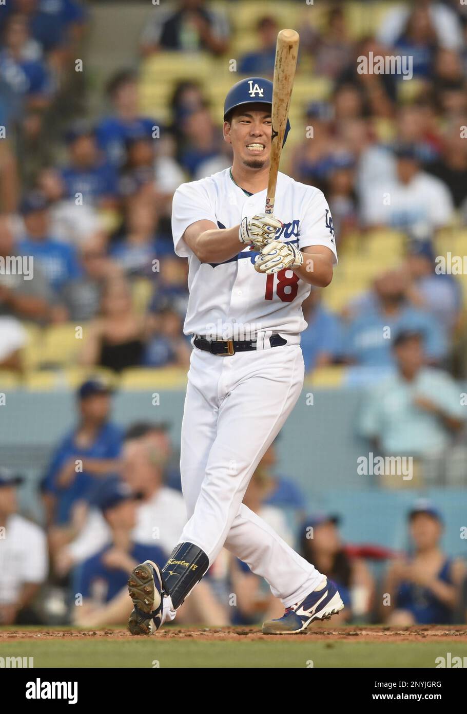 LOS ANGELES, CA - JULY 07: Los Angeles Dodgers Pitcher Kenta Maeda (18 ...