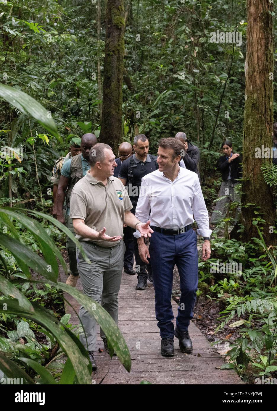 Libreville, Gabon. 02nd Mar, 2023. French President Emmanuel Macron ...