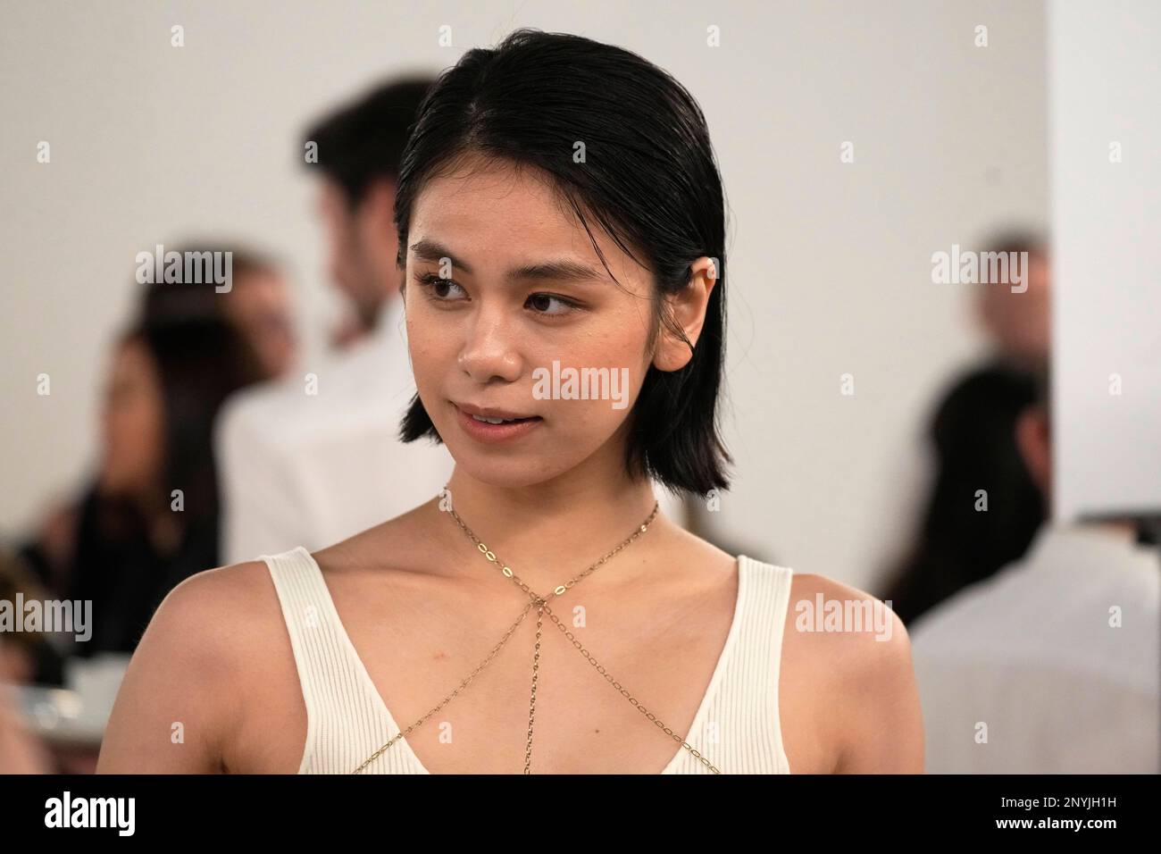 Harumi Sato attends the Chloe Fall/Winter 2023-2024 ready-to-wear collection presented Thursday ...