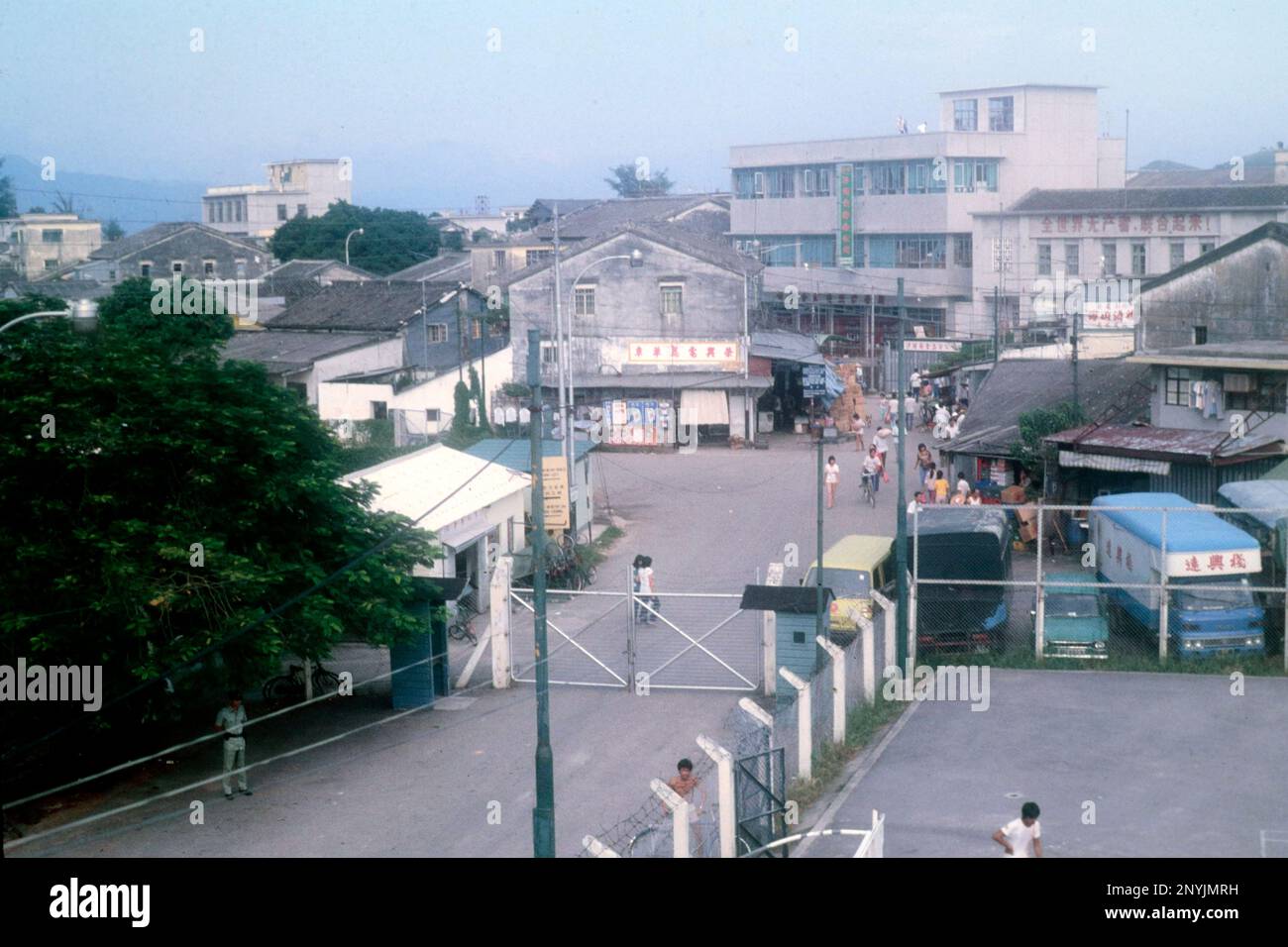 Chung Ying Street, viewed from the Police Post in Sha Tau Kok Village ...