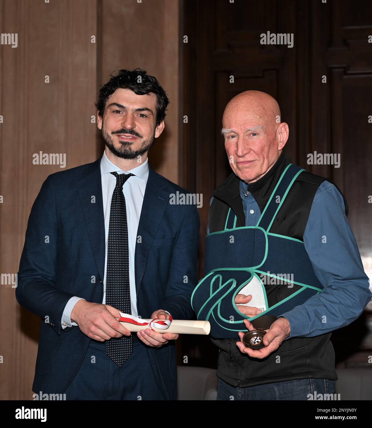 Milan, . 02nd Mar, 2023. Milan, Italy Sebastiao Salgado receives the ...