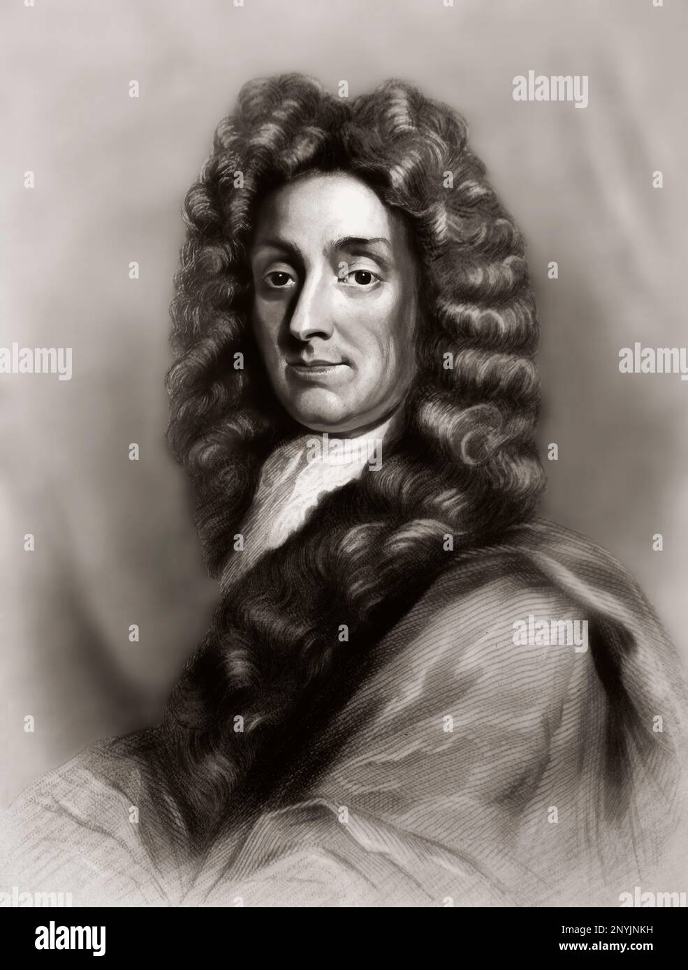 Sir Christopher Michael Wren, 1632 - 1723, English architect Stock ...