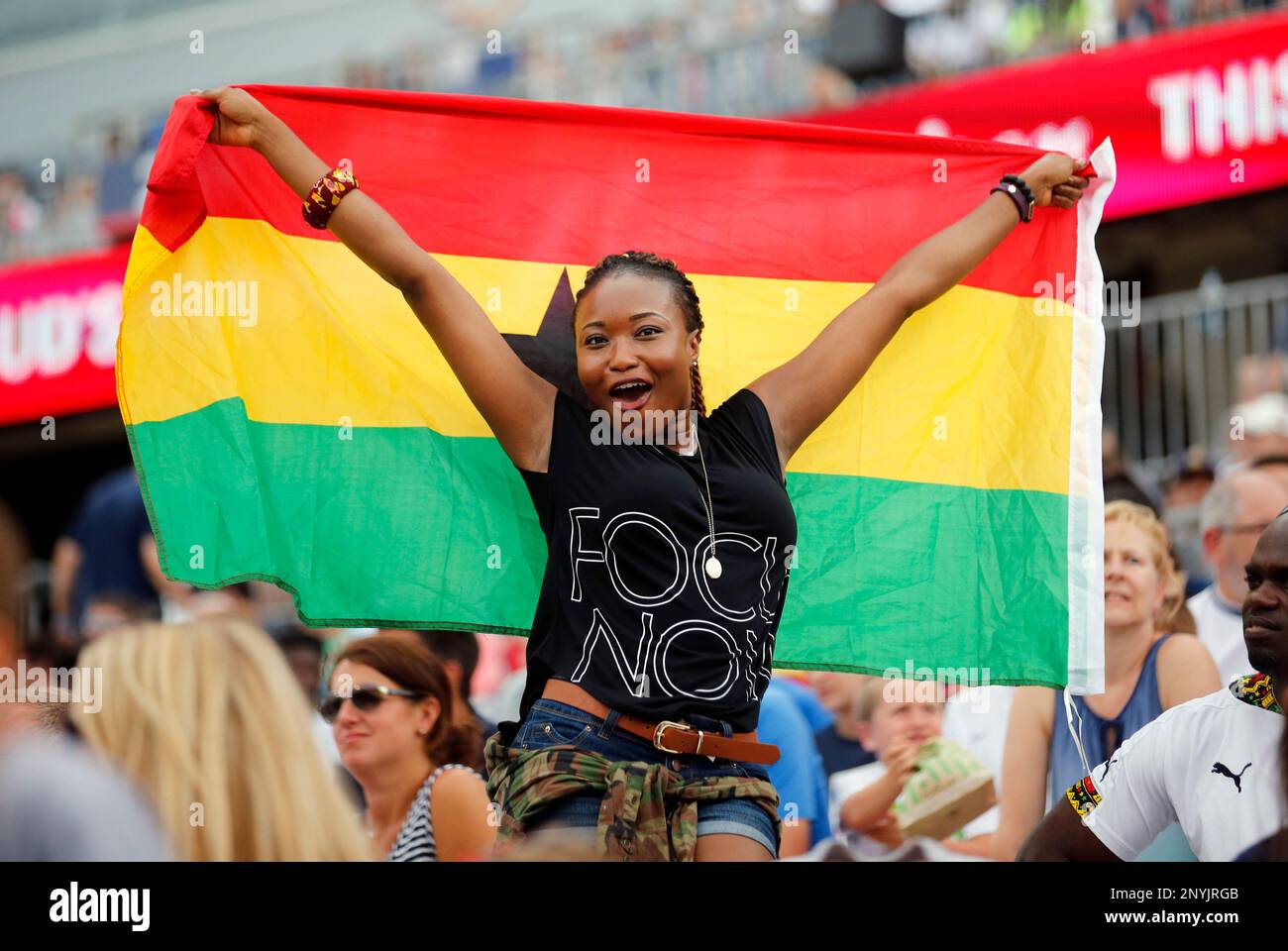 EAST HARTFORD, CT - JULY 01: Ghana fan during an international friendly ...