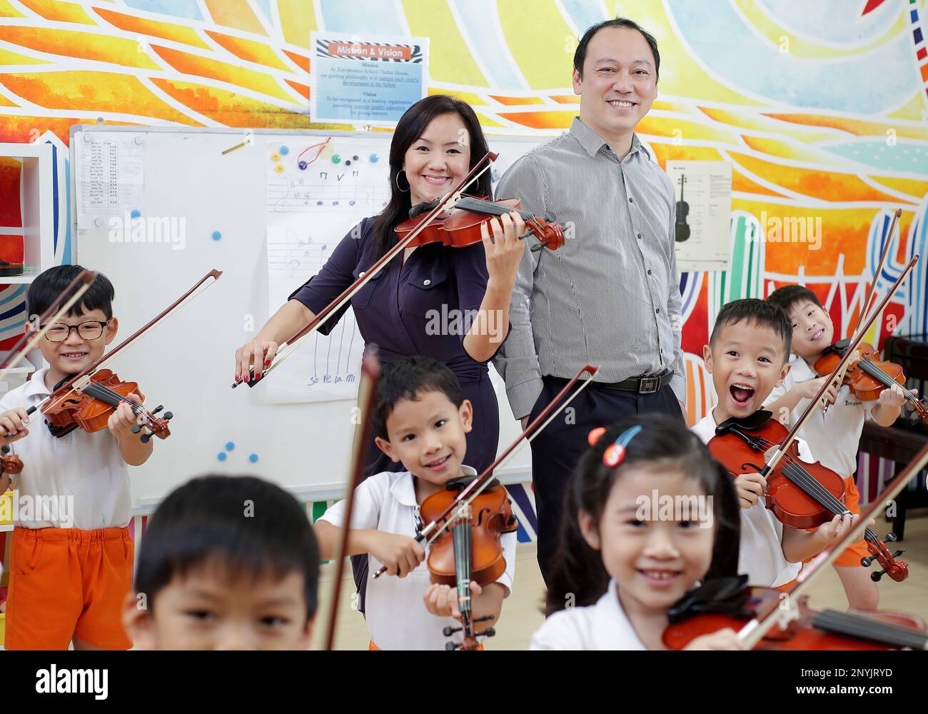 Vincent Teoh, Executive Director and co-founder and Ms Renee Chong ...
