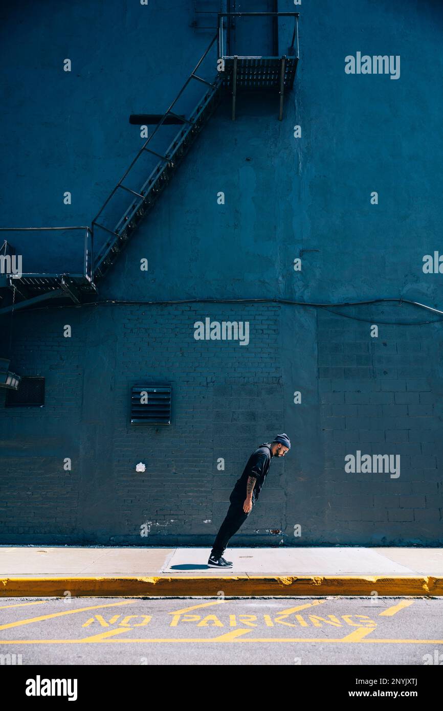 Jose Mertz poses for a portrait outside Red Bull House Of Art ...