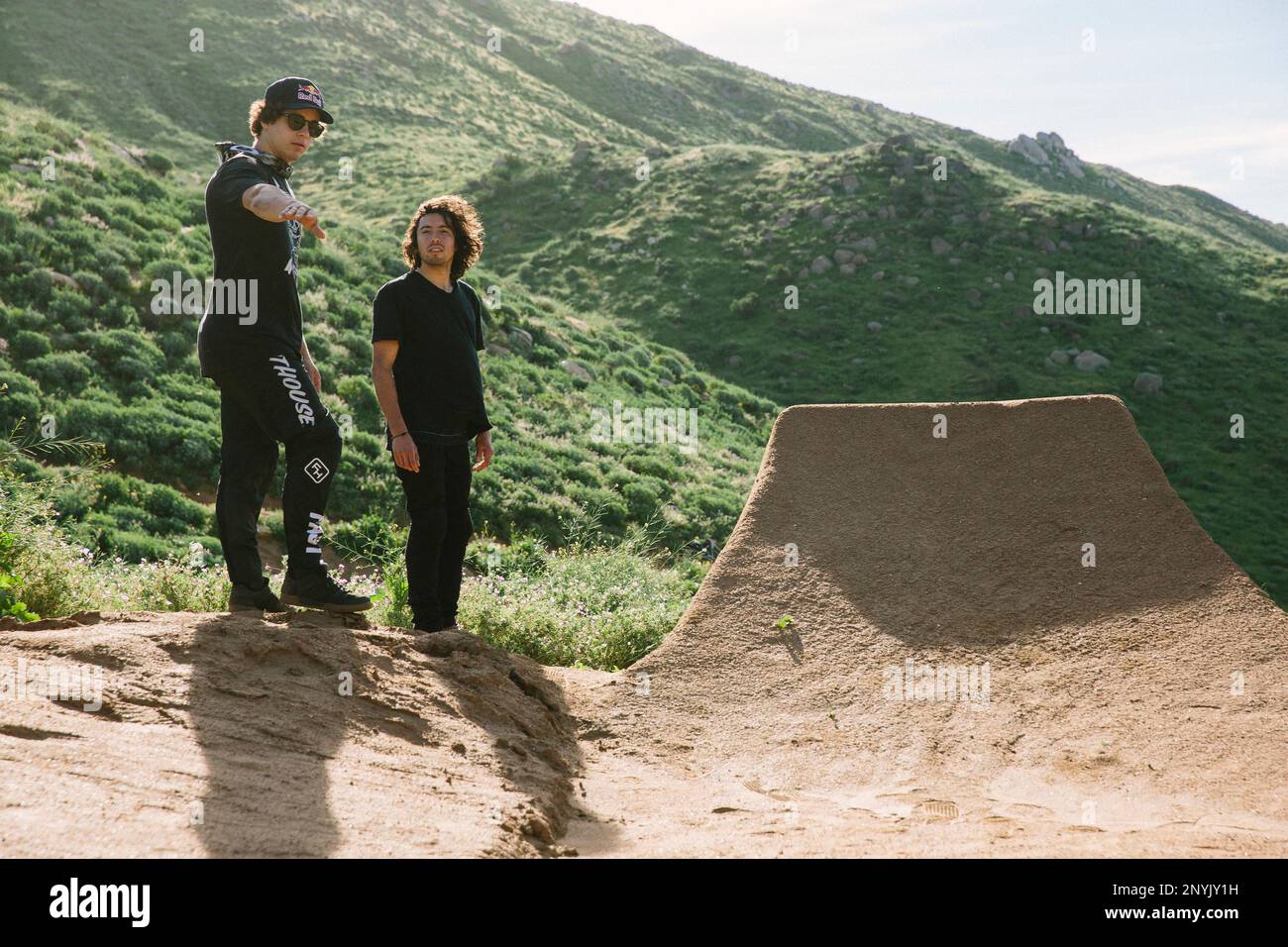Carson Storch and Sammy Mercado check out the jumps in Riverside, CA ...