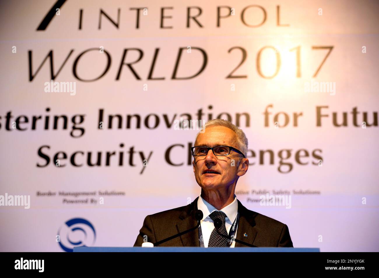 Jurgen Stock, Secretary General of Interpol First day of Interpol world ...