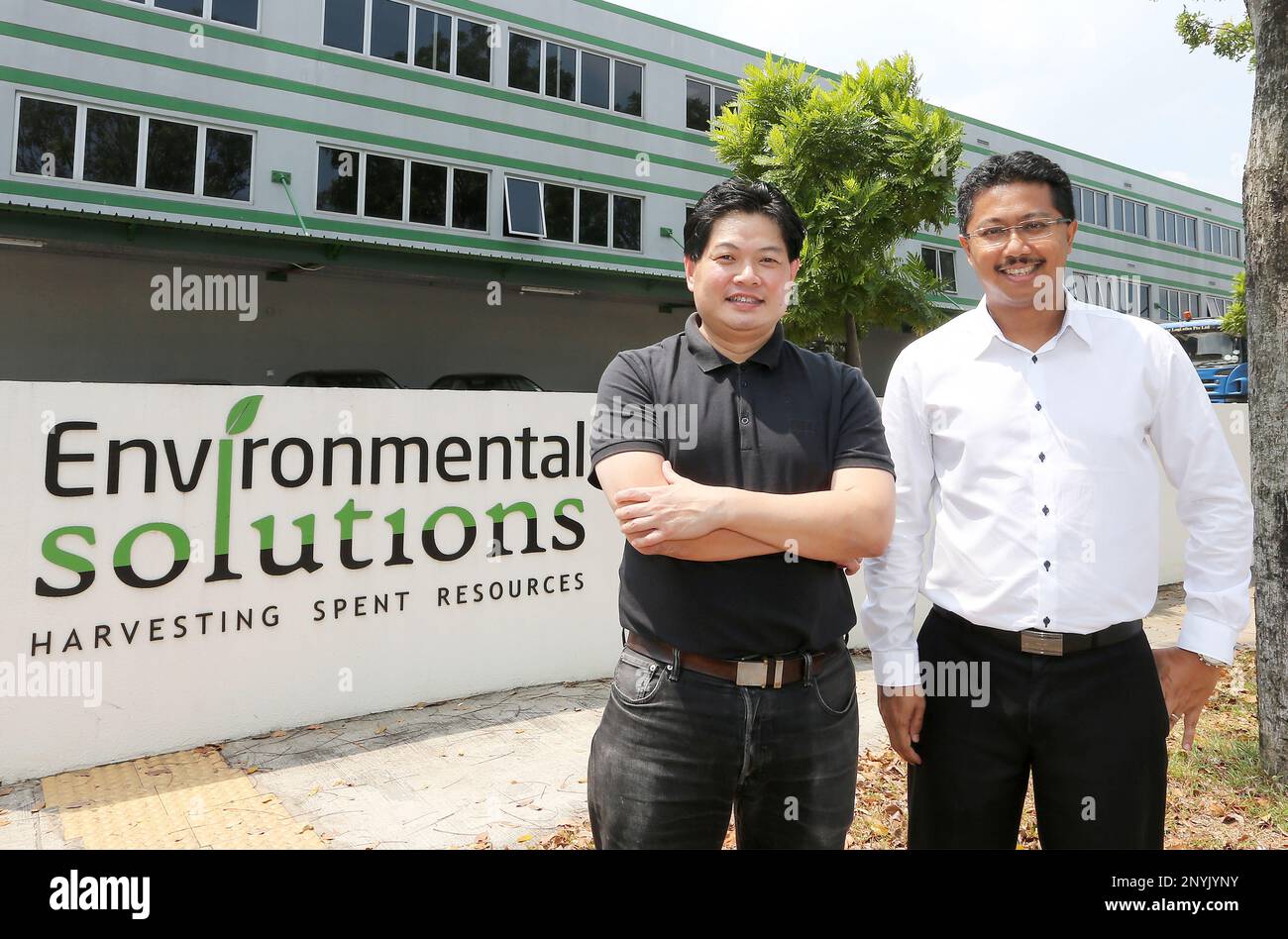 Co-founder Mr Quek Leng Chuang (left) and Mr Sivakumar Avadiar at ...
