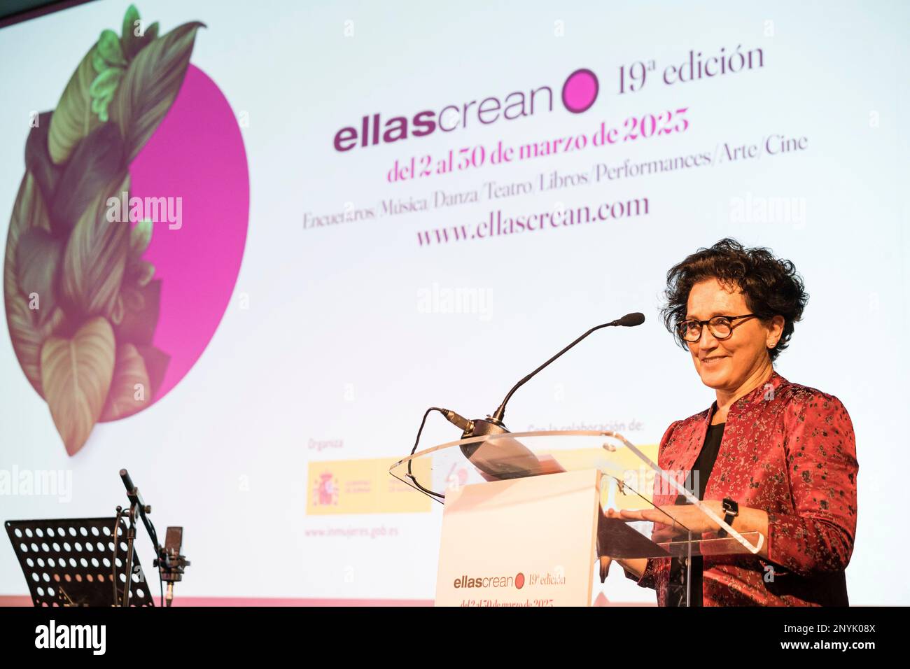 The director of the 'Ellas Crean' festival, Concha Hernandez, speaks ...