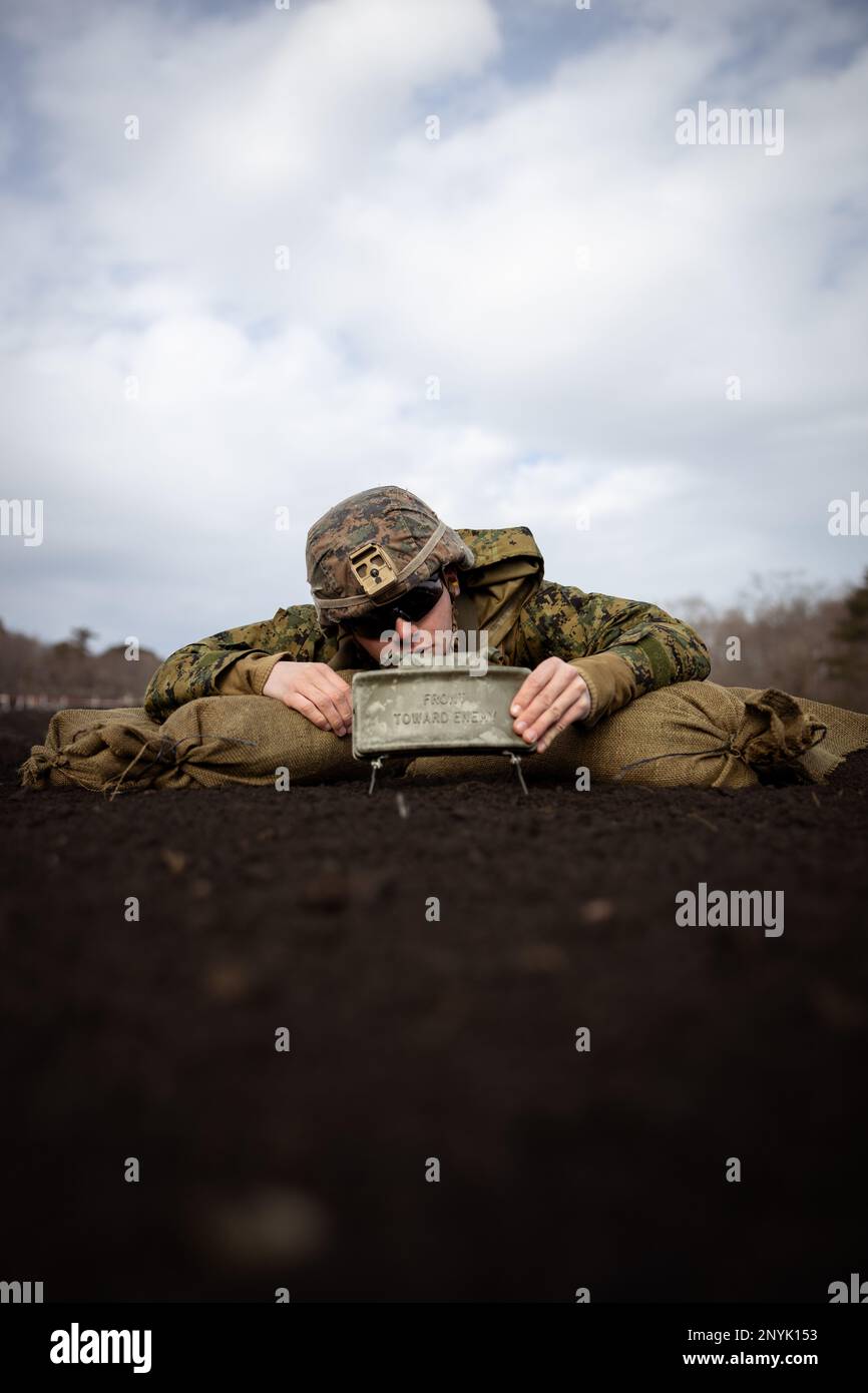 U.S. Marine Corps Lance Cpl. Nicholas Friske, an anti-tank missile ...