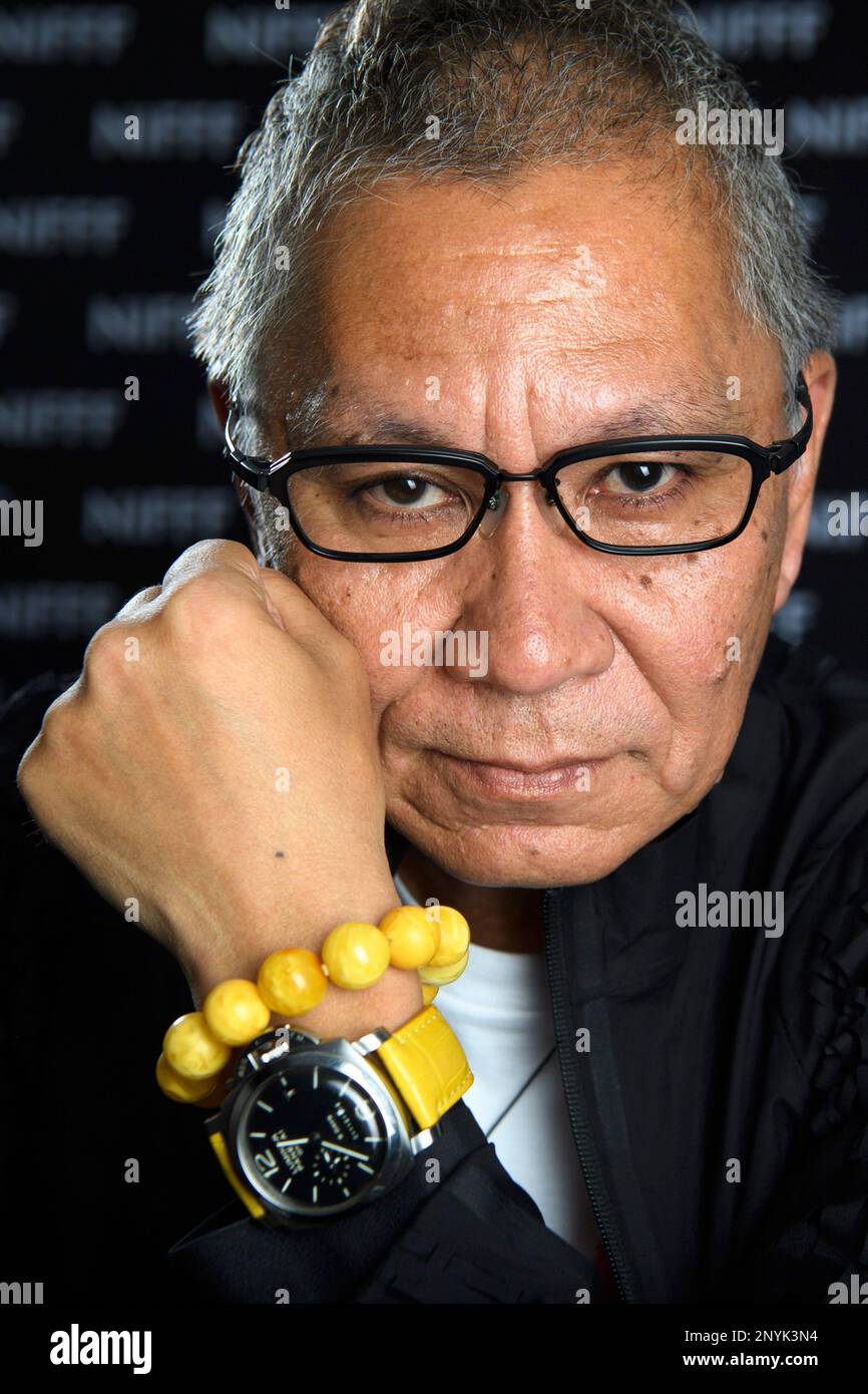 Japanese director Takashi Miike poses during a photocall on the ...
