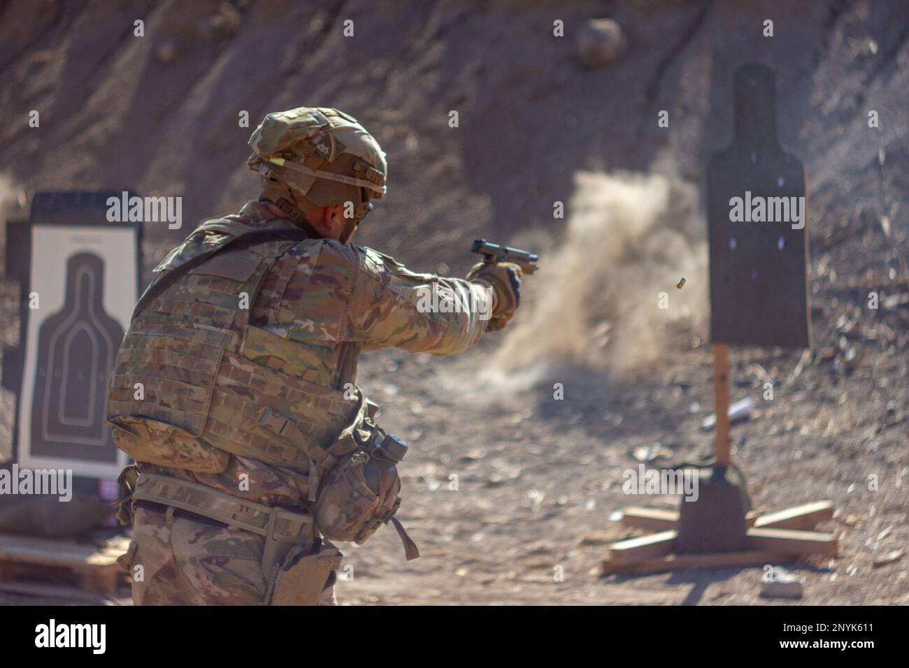 A U.S. Army Soldier assigned to Charlie Company, 1st Battalion, 69th ...