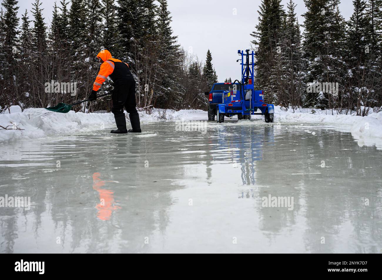 U.S. Air Force Senior Airman Zachary Lynch, a 99th Civil Engineer ...