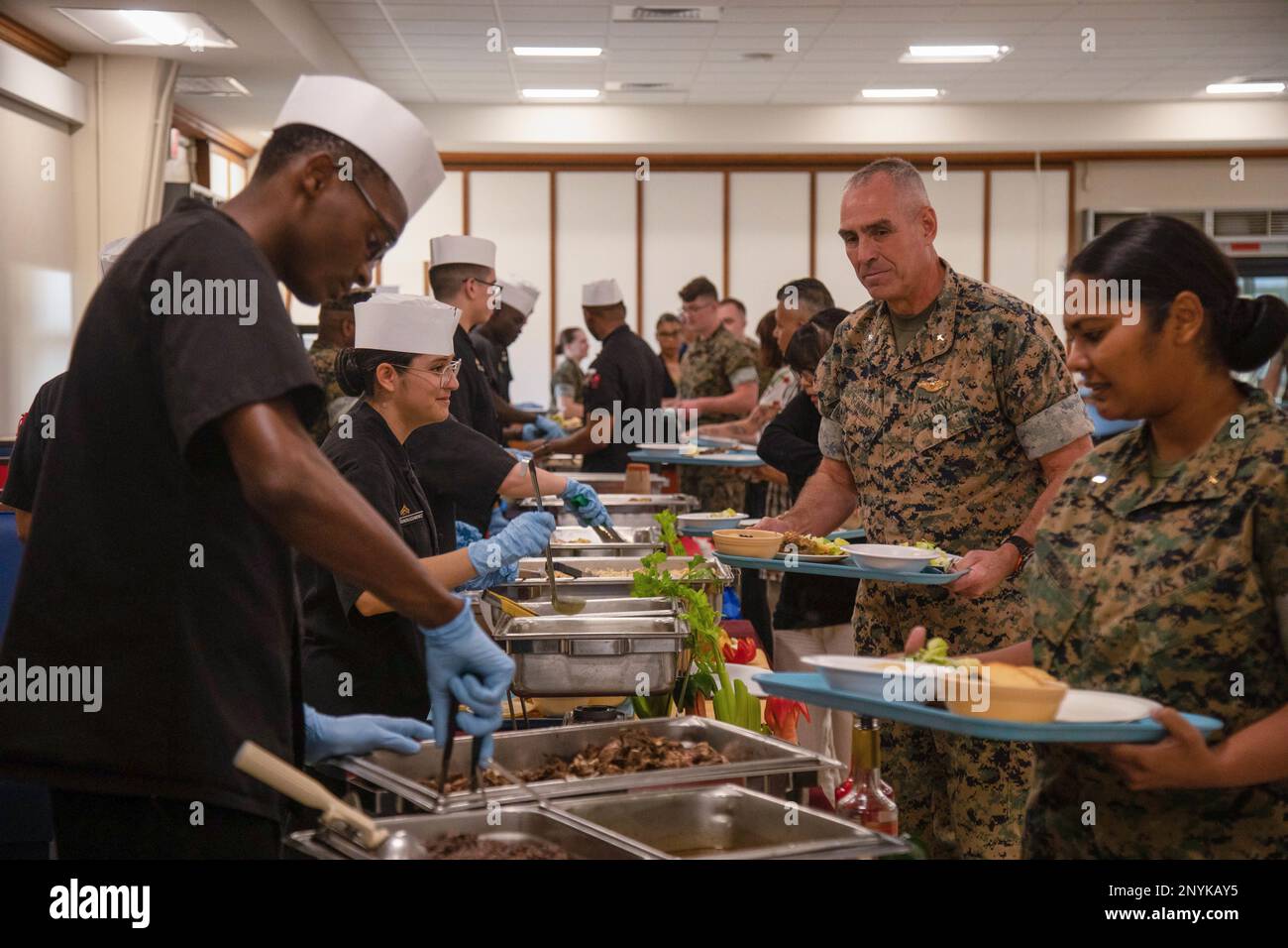 Service members attending the Chef of the Year cook-off at Anderson ...