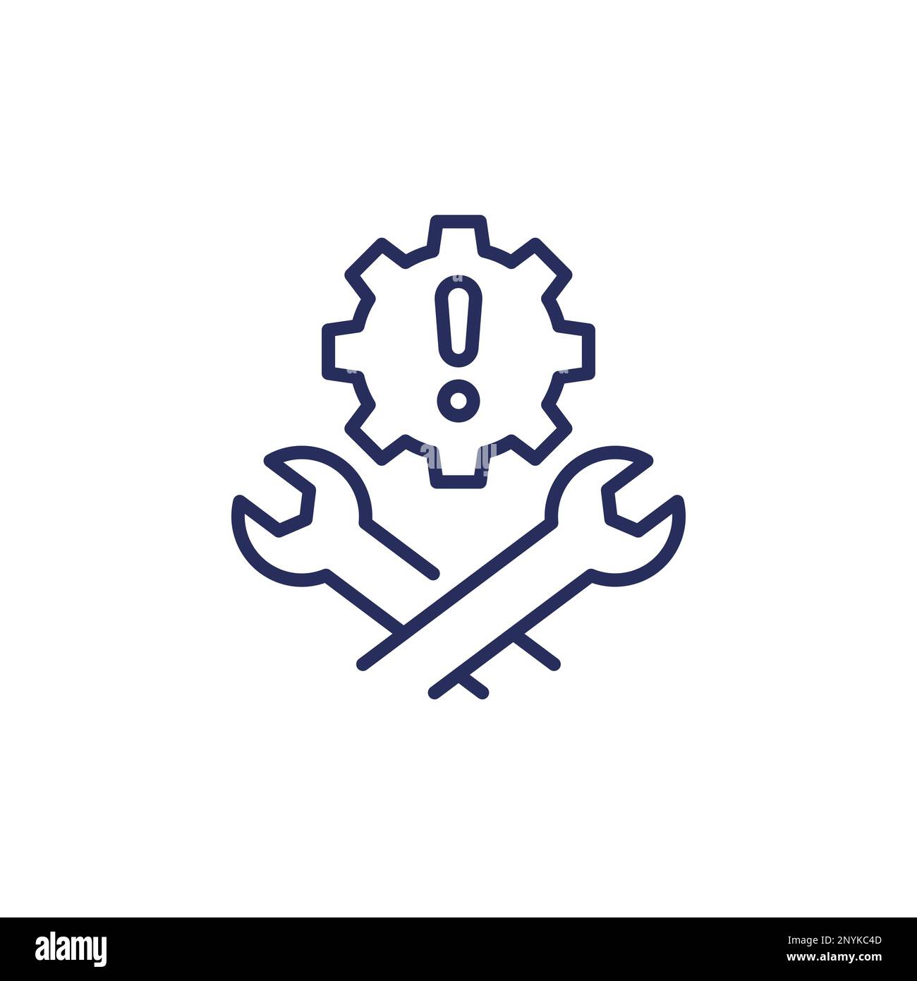 fixing errors, technical problems line icon Stock Vector Image & Art ... fixing errors, technical problems line icon Stock Vector Image & Art ...