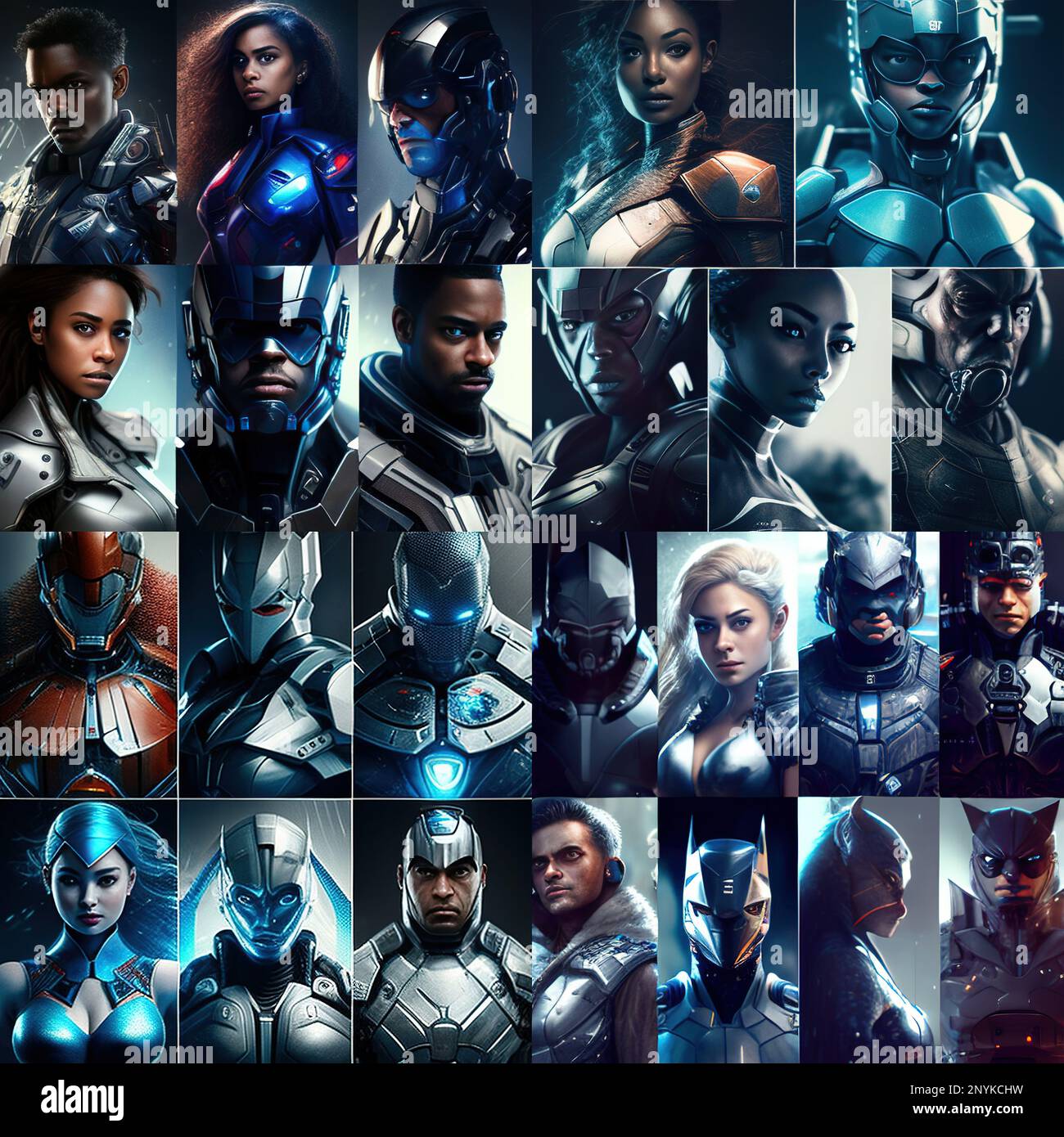 Assembling the Ultimate Superhero Squad Stock Photo - Alamy