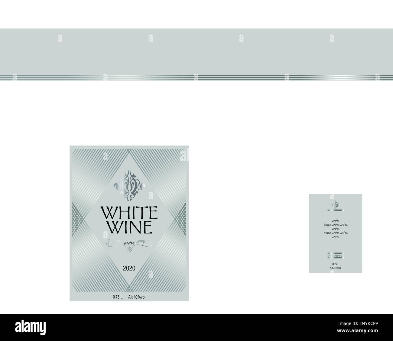 Beautiful wine bottle label, illustration. Mockup for design Stock ...