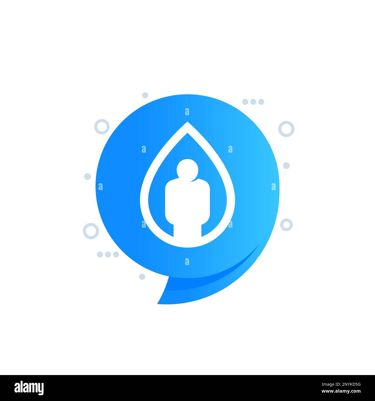 Water in the human body Stock Vector Images - Alamy