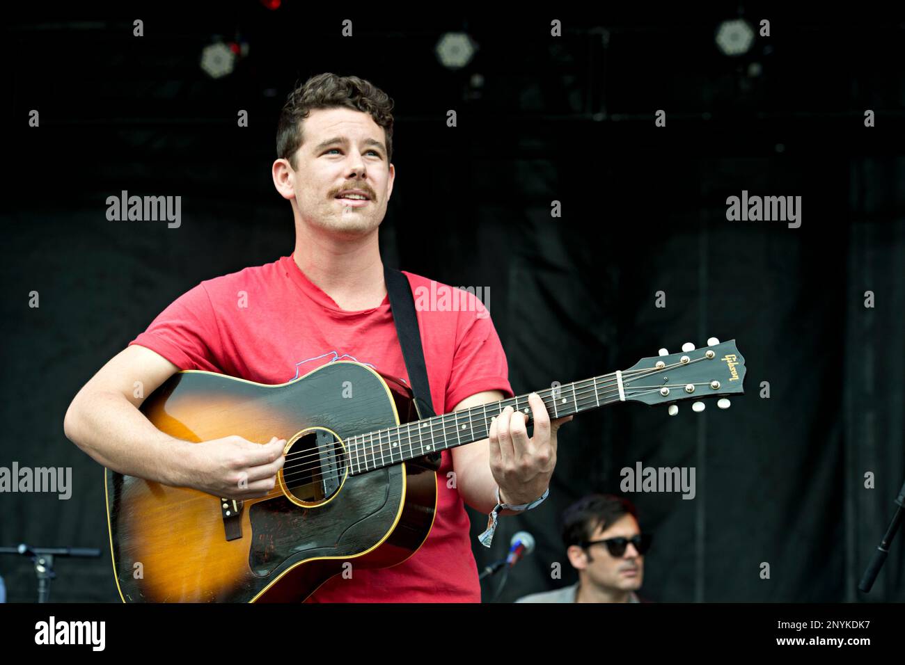 Dave Hosking of Boy & Bear performs during the Forecastle Music ...