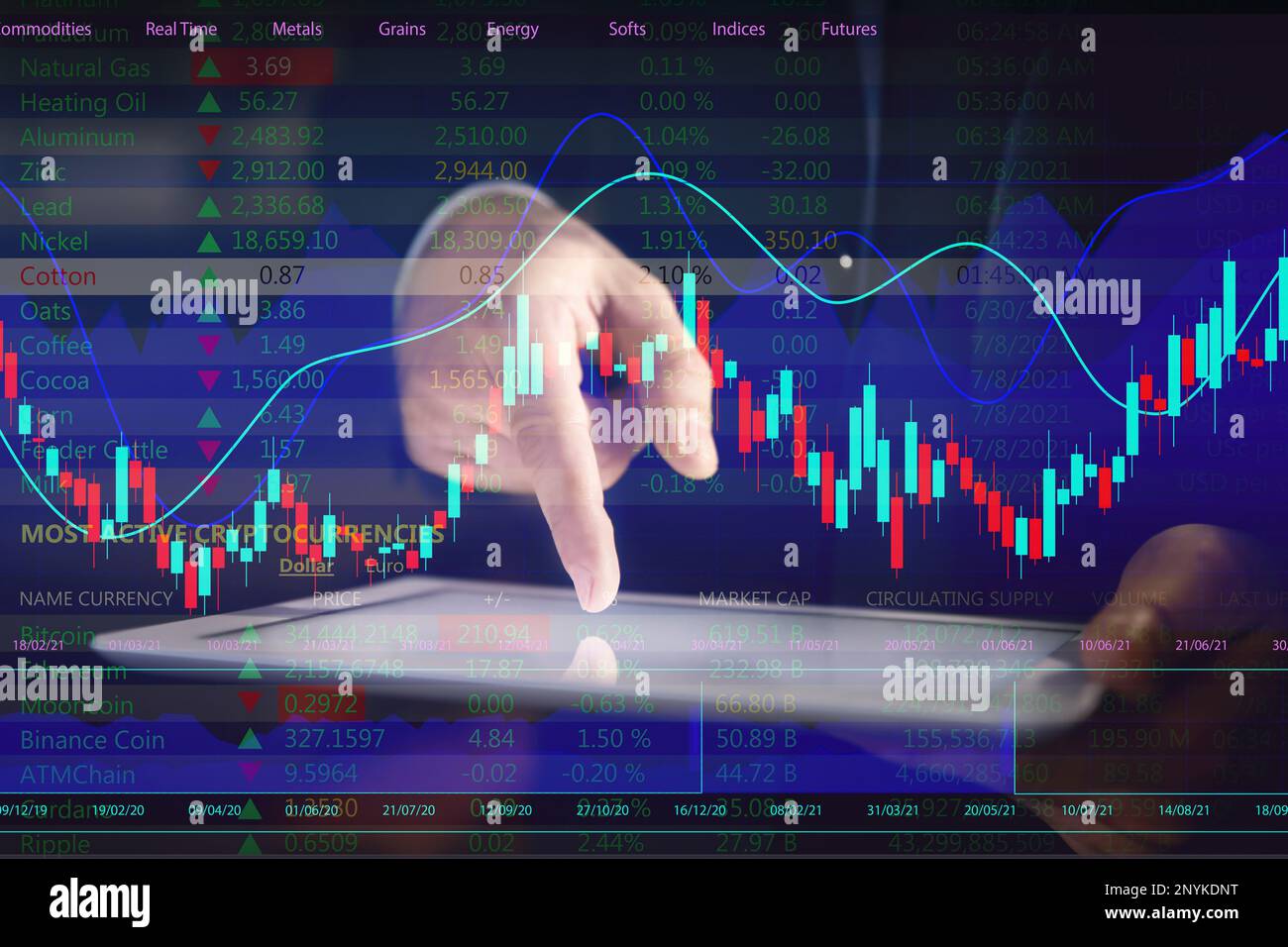 Illustration computer monitor graph hi-res stock photography and images ...