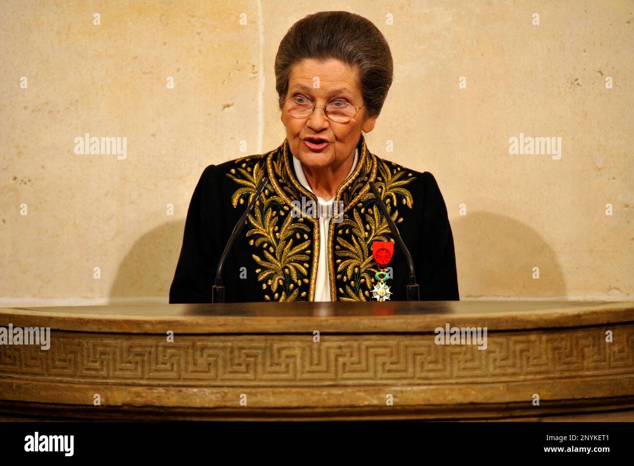 FILE - In this March 18, 2010 file photo, Simone Veil, dressed in the ...