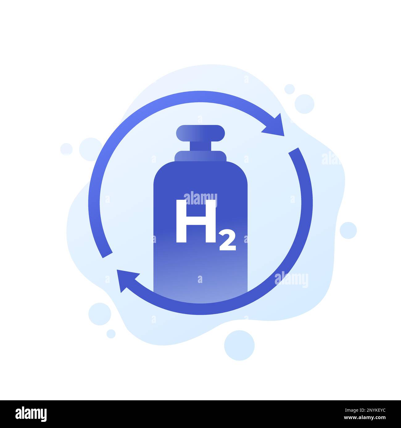 hydrogen gas tank refill vector illustration Stock Vector Image & Art ...