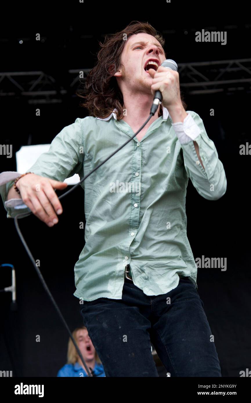 Sam France of Foxygen performs during the Forecastle Music Festival at ...