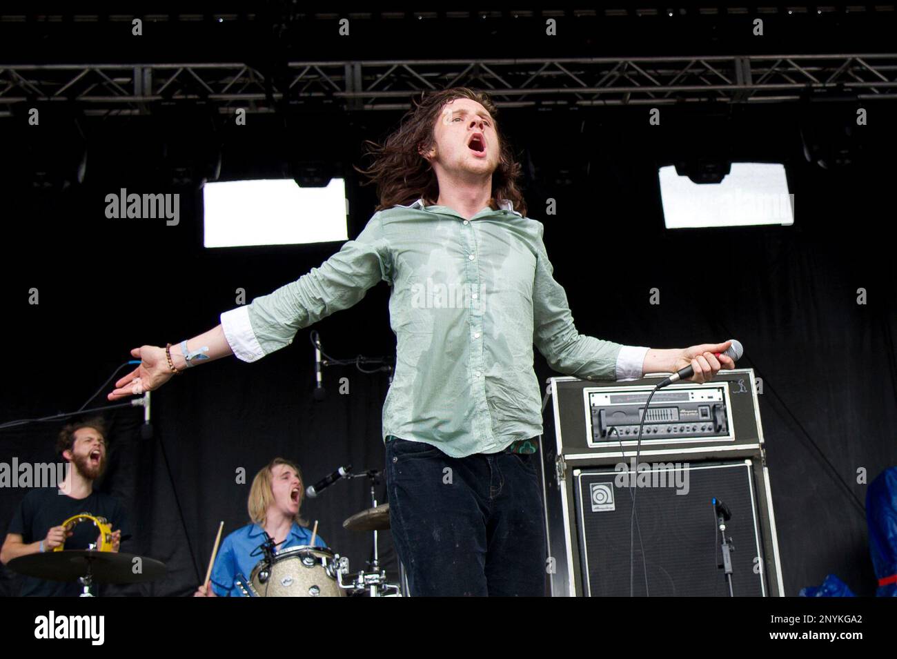 Sam France of Foxygen performs during the Forecastle Music Festival at ...
