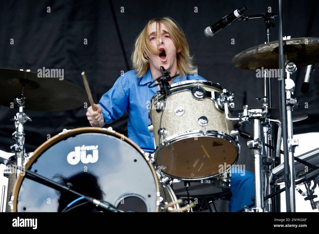 Shaun Fleming of Foxygen performs during the Forecastle Music Festival ...