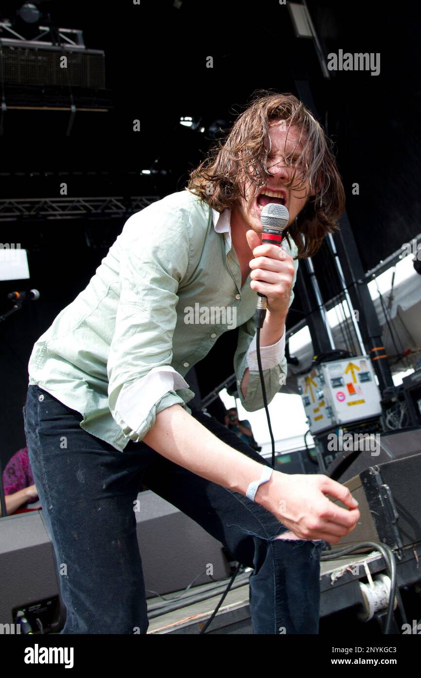 Sam France of Foxygen performs during the Forecastle Music Festival at ...