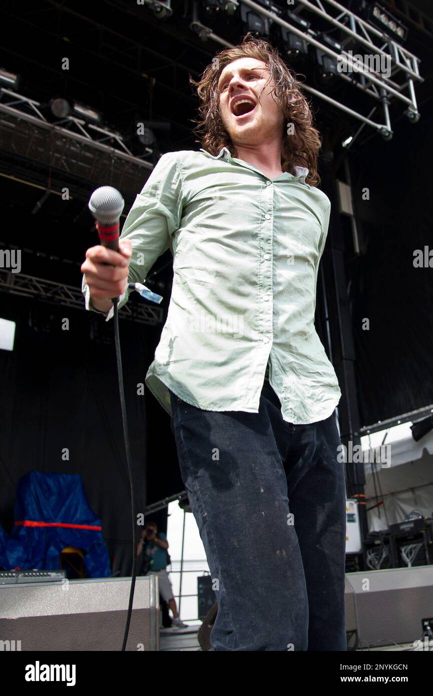 Sam France of Foxygen performs during the Forecastle Music Festival at ...