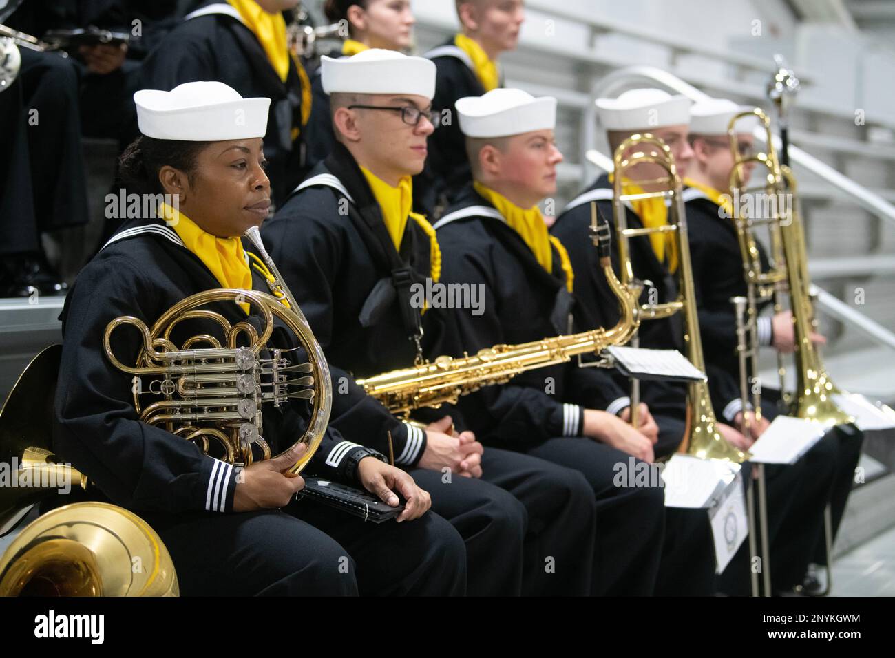 Pass in Review at U.S. Navy Recruit Training Command. More than 40,000 ...
