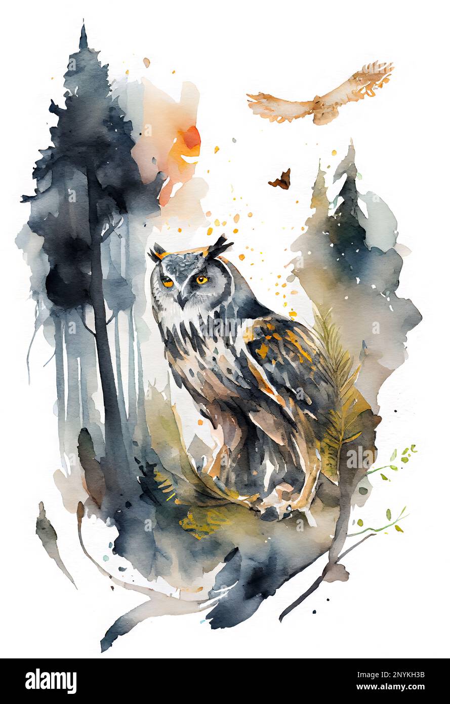 Owls Drawings Illustrations