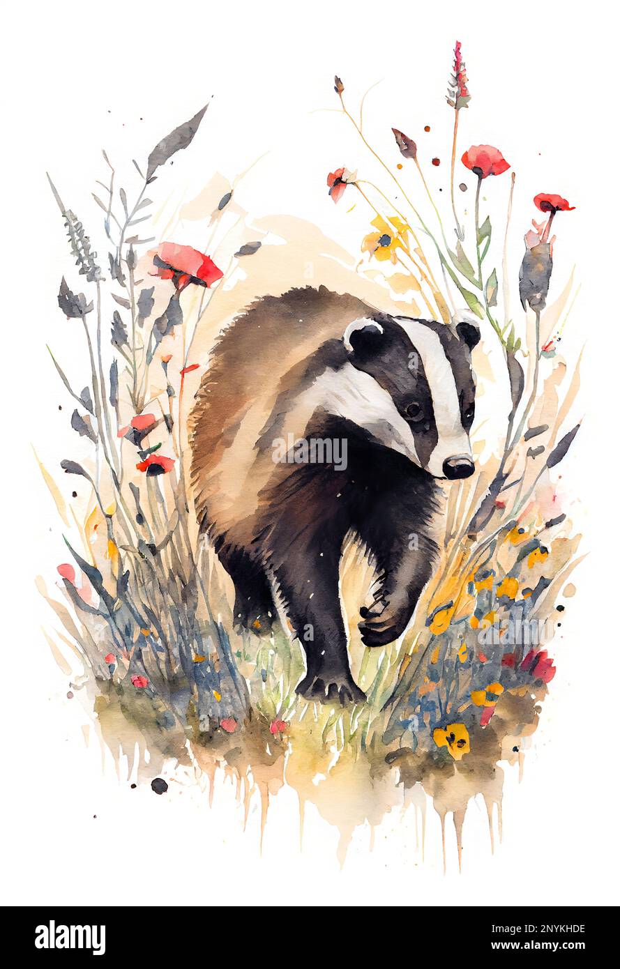 Honey Badger Painting