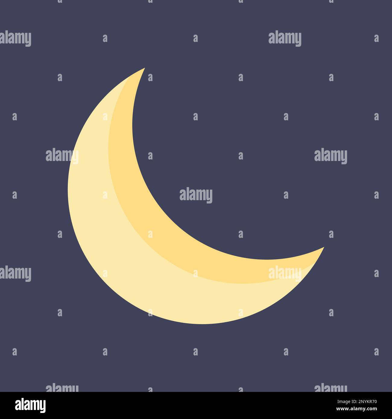 Half moon. vector illustration Stock Vector Image & Art - Alamy