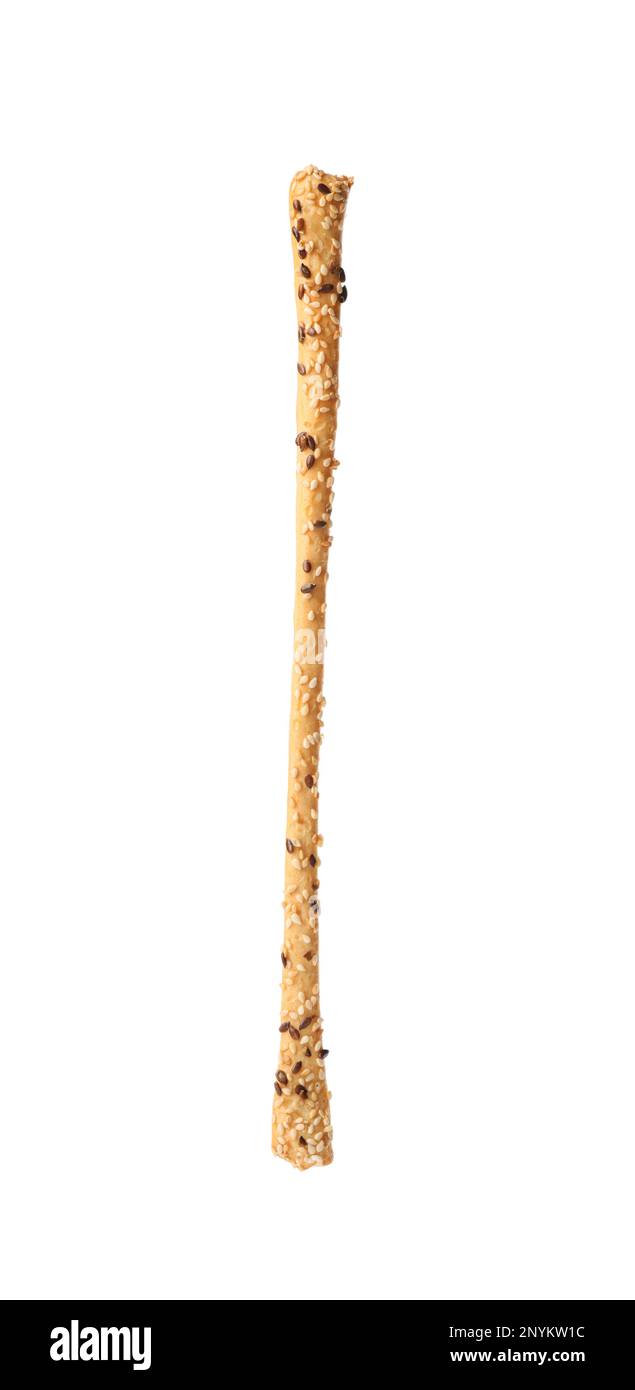 Fresh delicious grissini stick isolated on white Stock Photo - Alamy