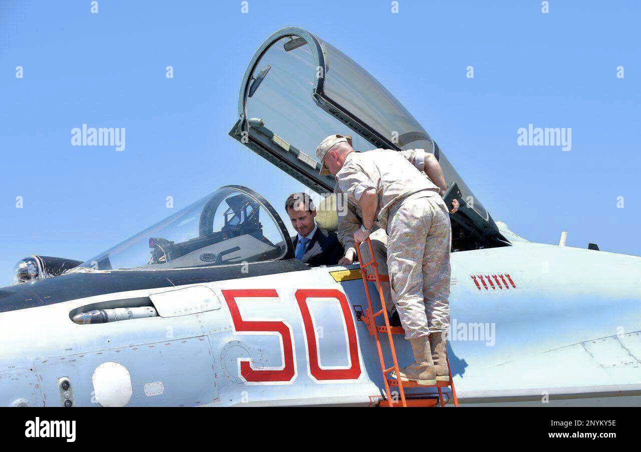 In this photo released on the official Facebook page of the Syrian ...