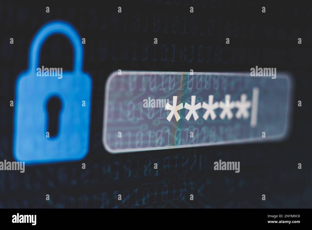 Cybersecurity concept digital access on hi-res stock photography and ...
