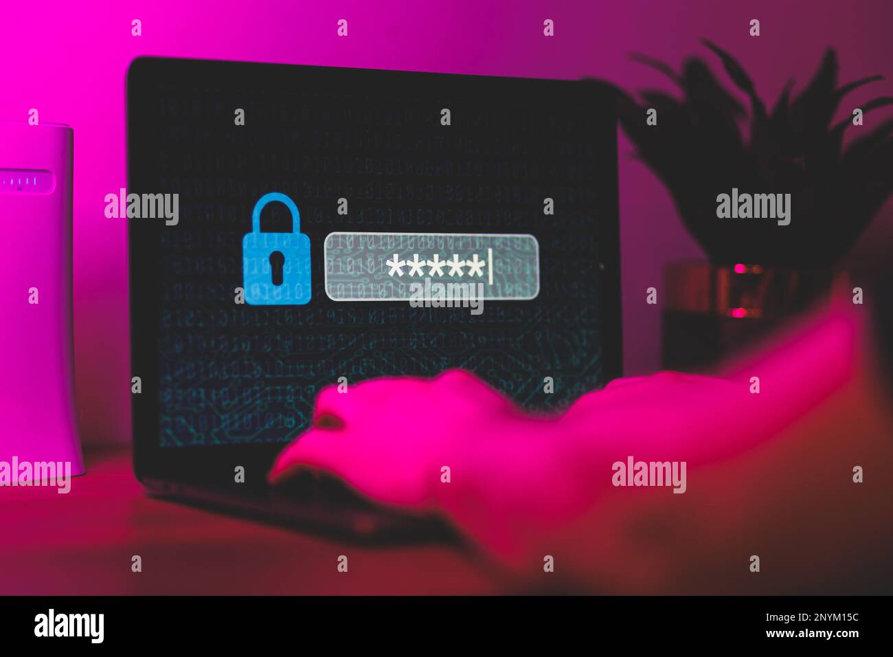 Typing password hi-res stock photography and images - Alamy